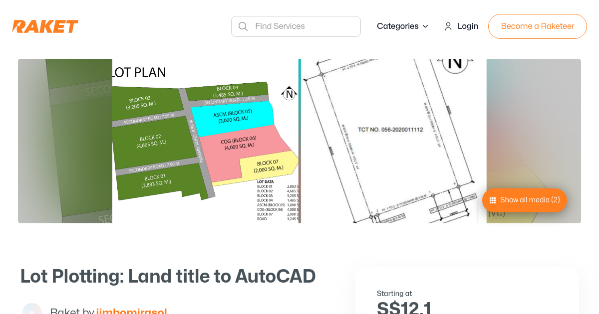 Lot Plotting: Land title to AutoCAD by jimbomirasol - Raket.PH