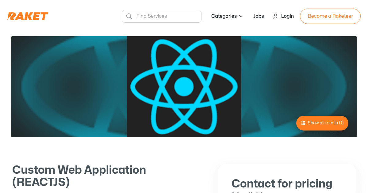Custom Web Application (REACTJS) by jjg - Raket.PH