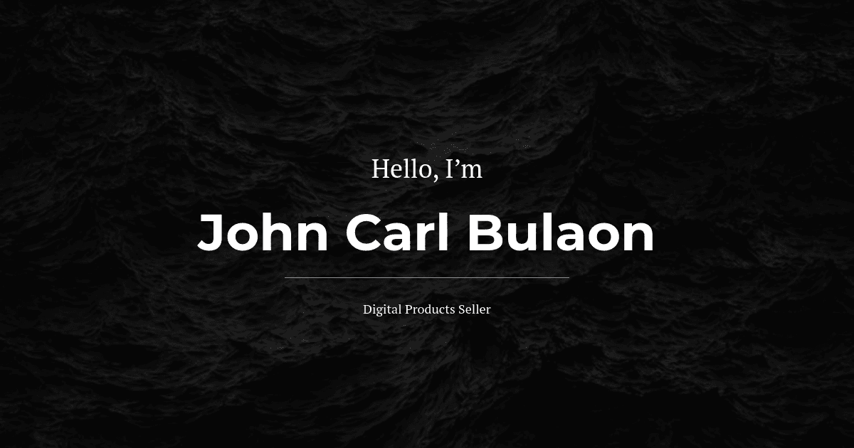 John Carl Bulaon