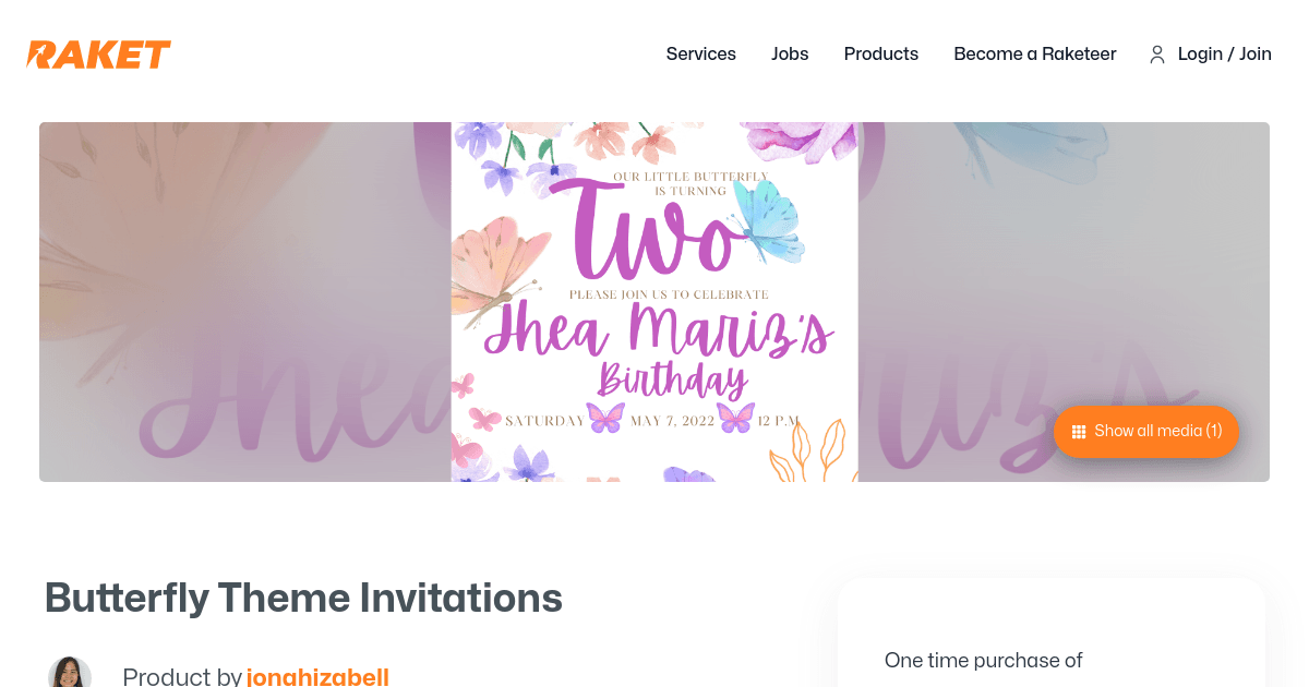 Butterfly Theme Invitations by jonahizabell - Raket.PH