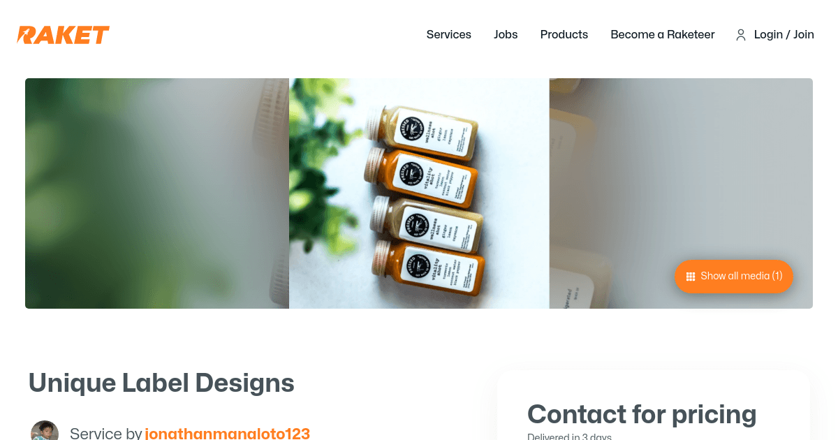 Unique Label Designs by jonathanmanaloto123 - Raket.PH