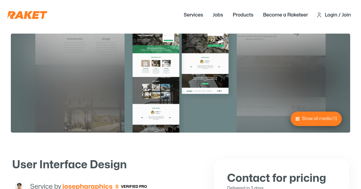 User Interface Design by josephgraphics - Raket.PH
