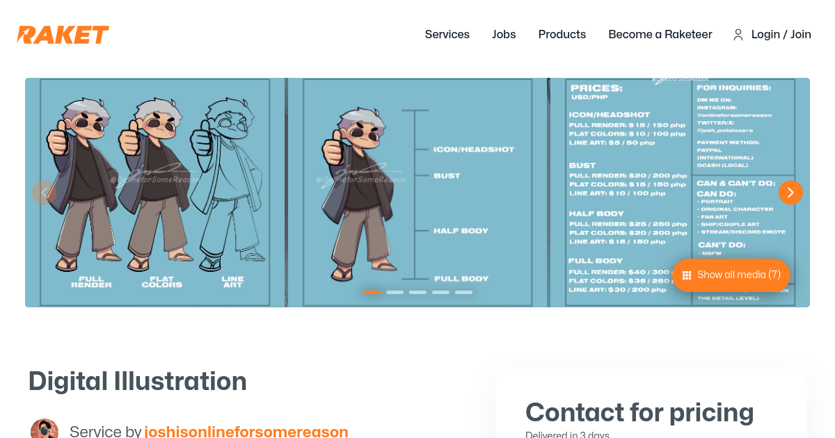 Digital Illustration by joshisonlineforsomereason - Raket.PH