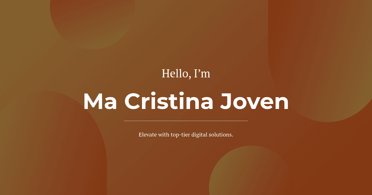Ma Cristina Joven