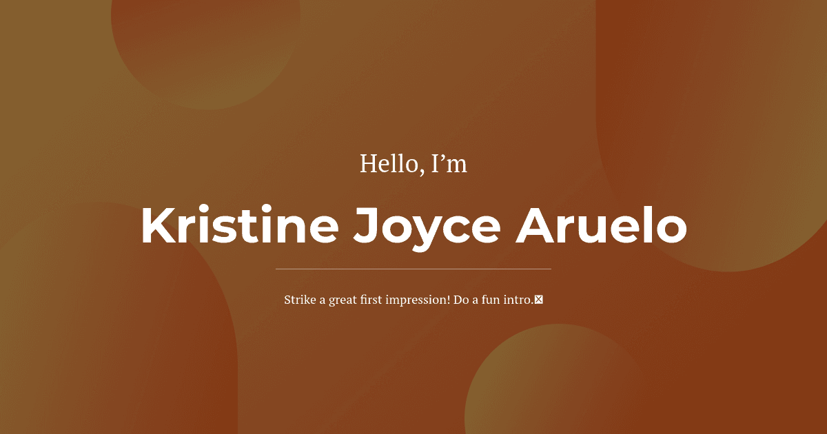 Kristine Joyce Aruelo