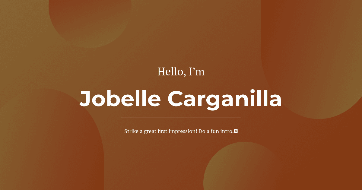 Jobelle Carganilla