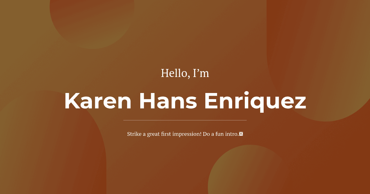 Karen Hans Enriquez