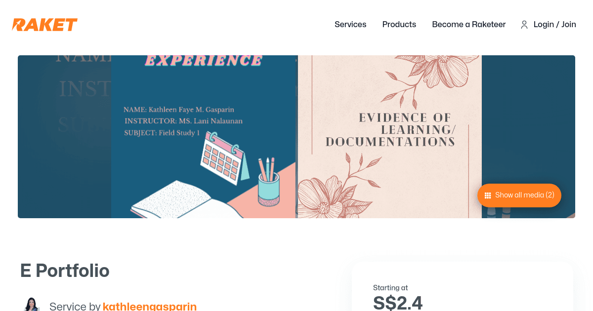 E Portfolio by kathleengasparin - Raket.PH