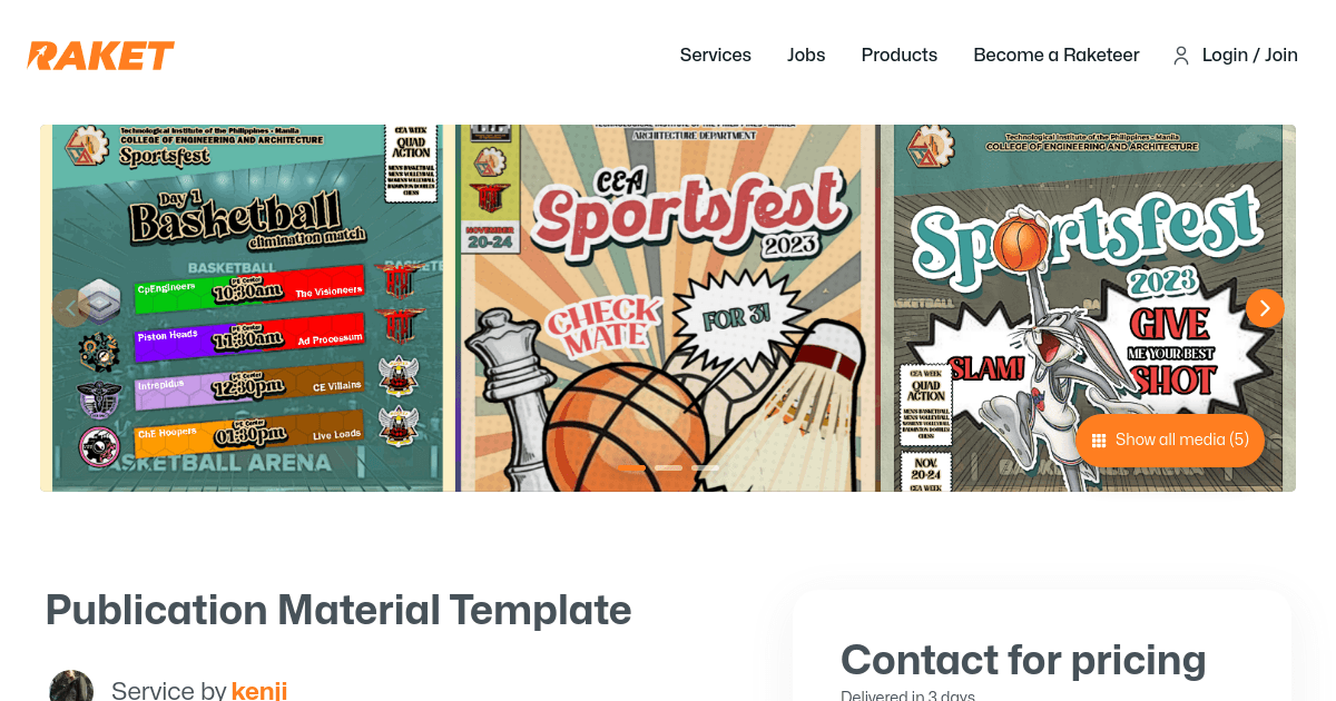 Publication Material Template by kenji - Raket.PH
