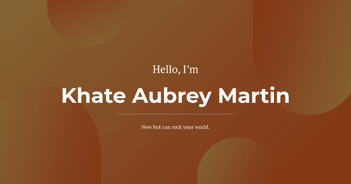 Khate Aubrey Martin