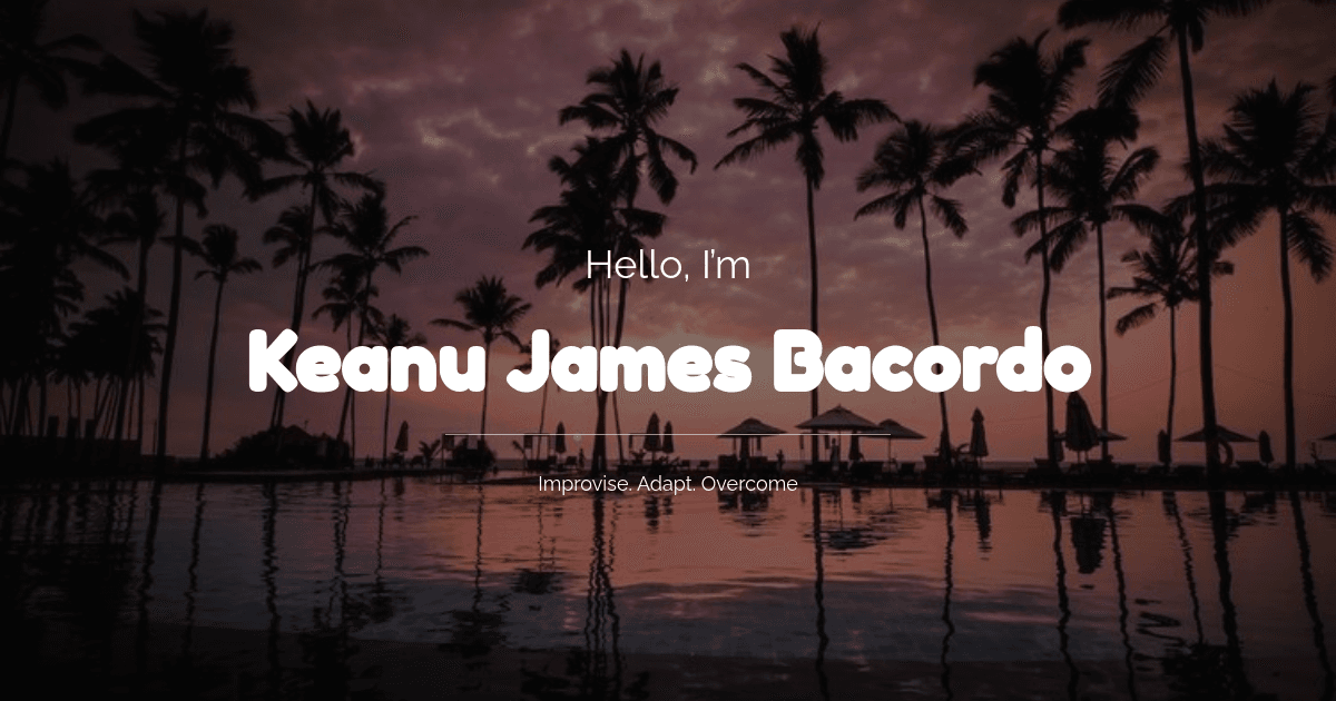 Keanu James Bacordo