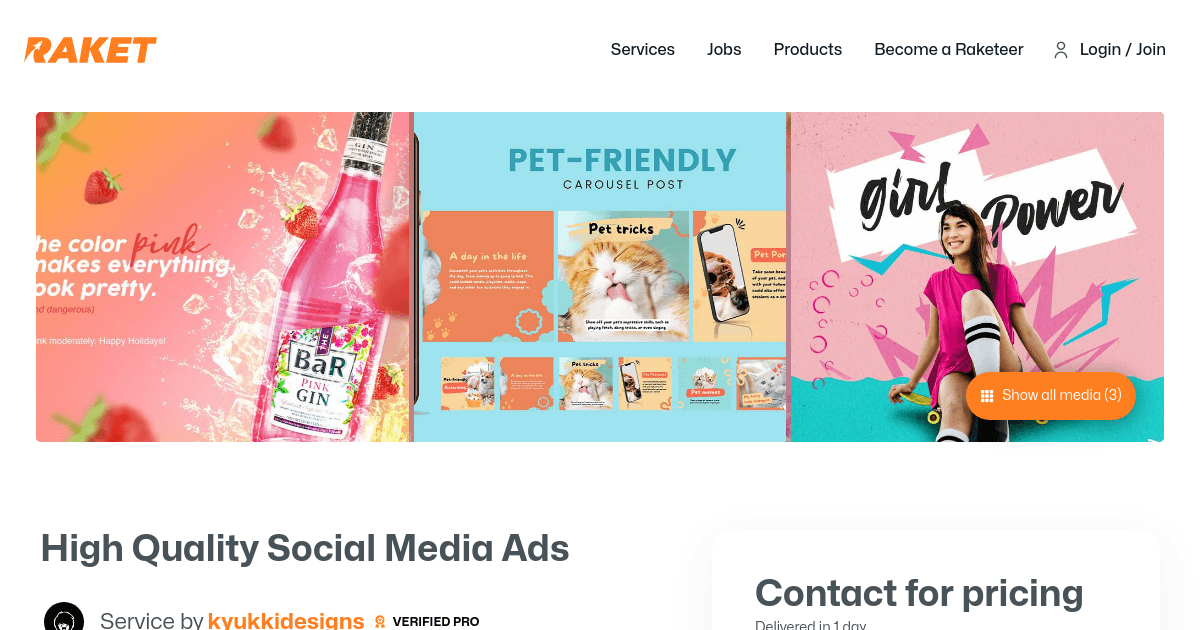 High Quality Social Media Ads by kyukkidesigns - Raket.PH