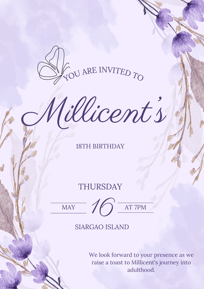 18th Birthday Invitation Card 700x980
