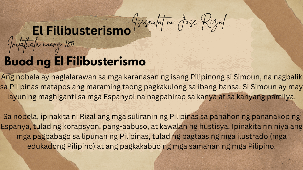 El Filibusterismo Buod