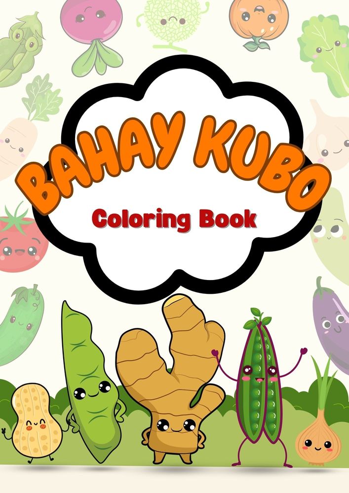 Bahay Kubo Vegetables Coloring Bahay Kubo Coloring Book By