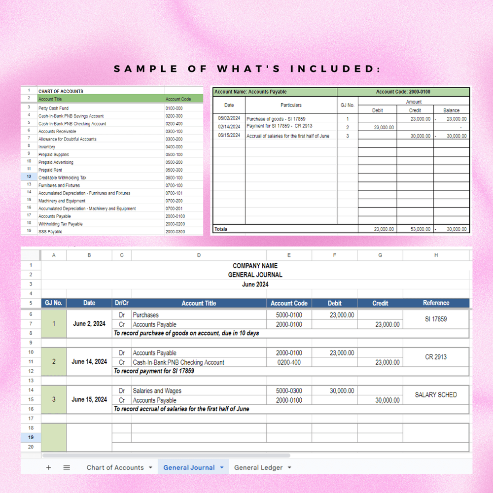 General Ledger Sample Philippines