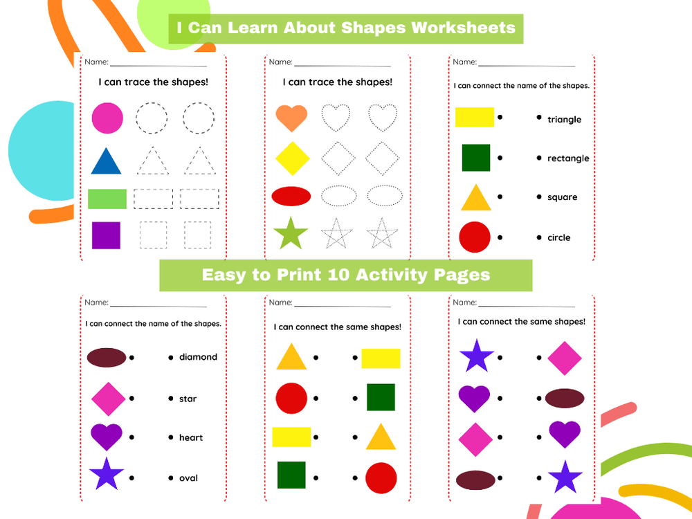 Learning Shapes Worksheets Properties Of Shapes Home Learning Activity