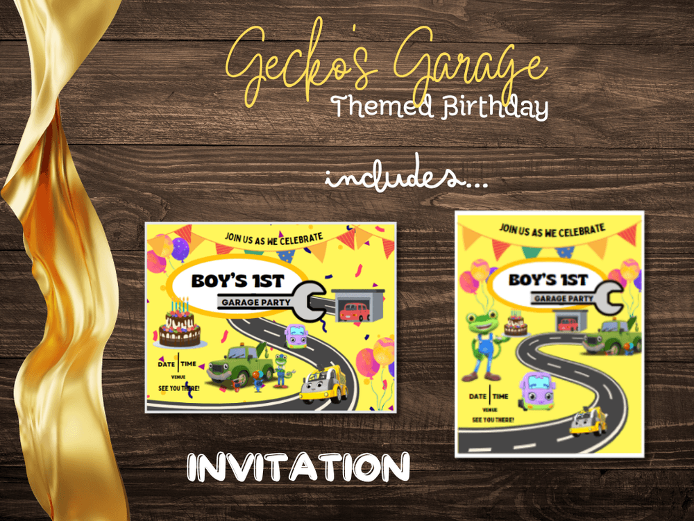 Garage Party Invitations