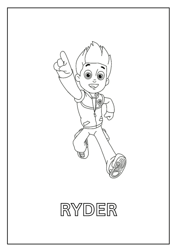 Paw Patrol Ryder Coloring Pages