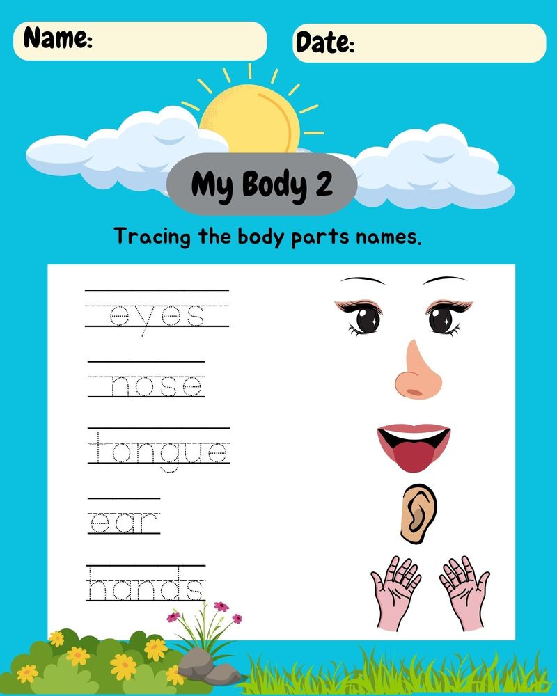 Grade 1 Science Worksheets Body Parts Science Book For Grade 1 Kids