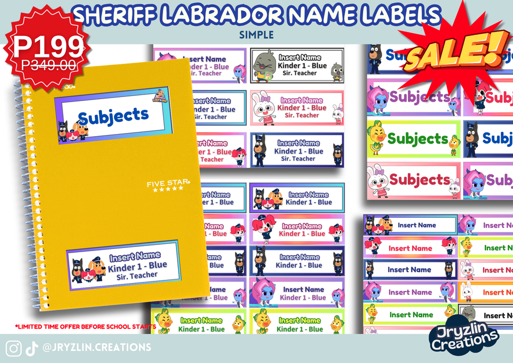 Printable Sheriff Badge Name Tags