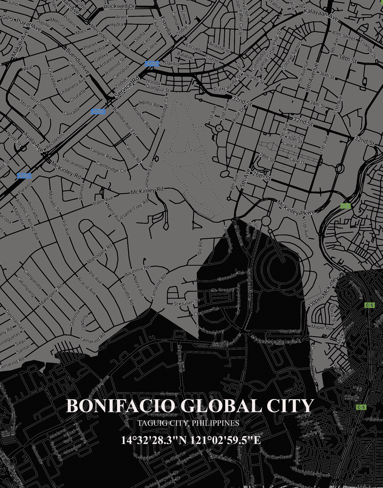 Bonifacio Global City Map