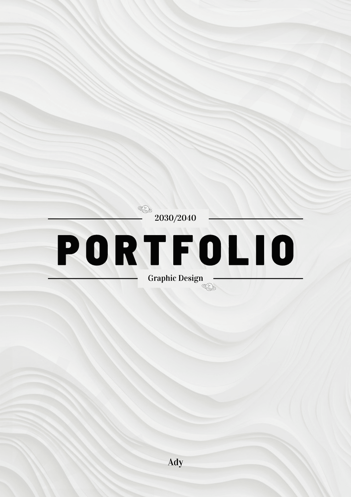 Portfolio Cover Page Download Grey Background Design For Free