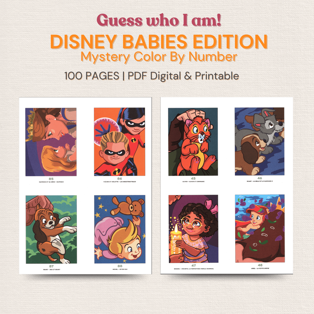 disney mystery coloring book pages