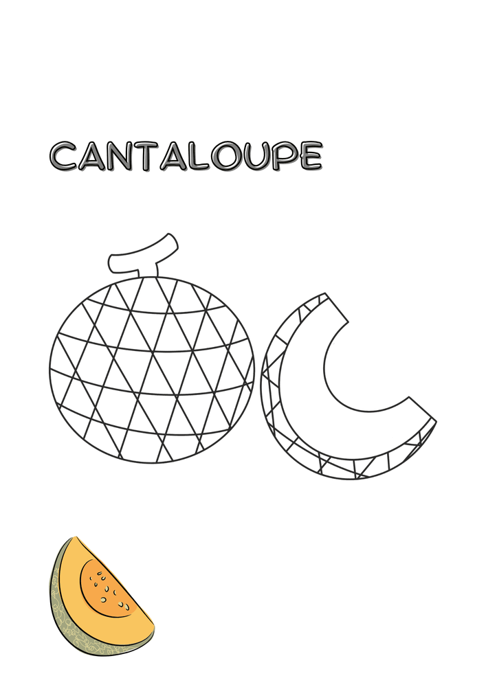 cantaloupe coloring pages