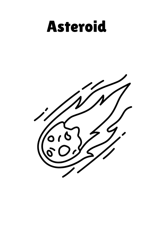 asteroid coloring book