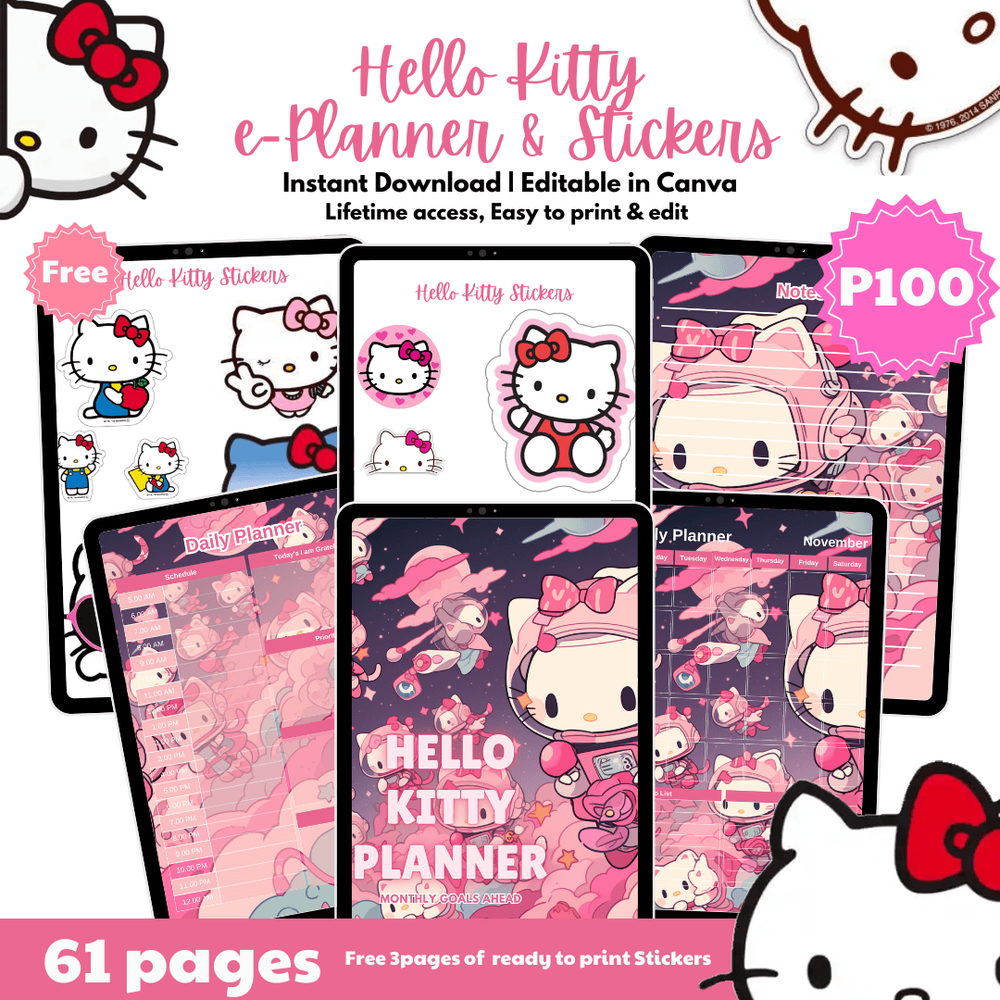 Large Hello Kitty Template