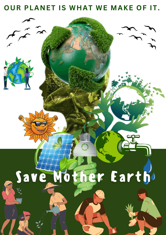 Save Mother Earth Poster Making