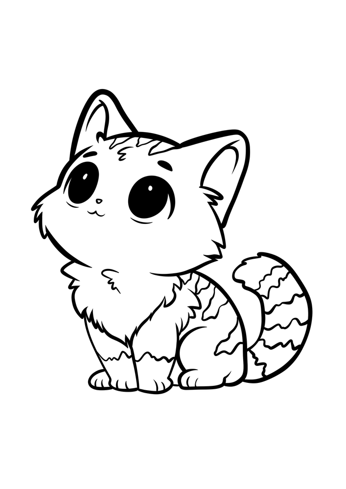 Cute Anime Animal Coloring Pages