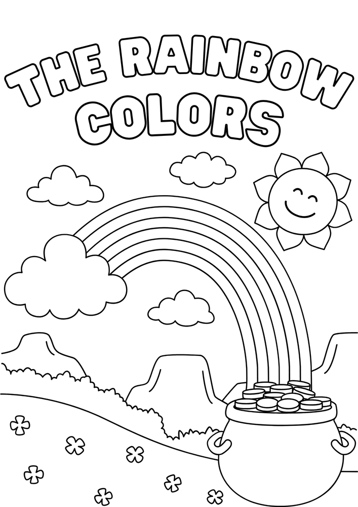 Eat The Rainbow Coloring Pages Rainbow Coloring Pages – 30 Printable