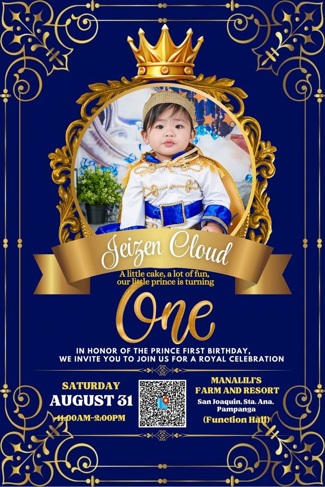 Prince Theme Birthday Invitation