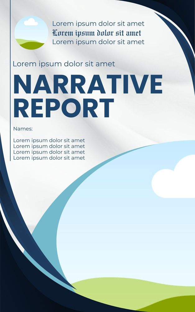 Narrative Report Sample Title Page Narrative Cover Page | TPT
