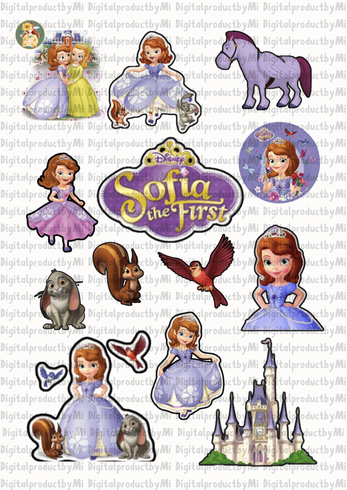 Printable Sofia The First Character Sofia Characters Etsy