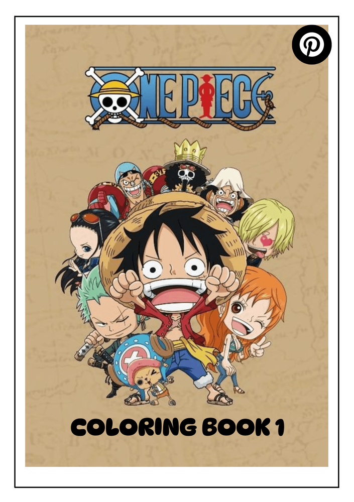 One Piece Coloring Book Tje Pficial One Piece Coloring Book! #fyp