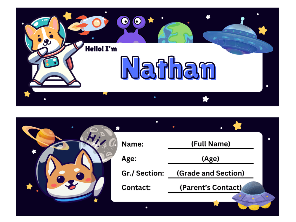 Blank Name Tag Template Word