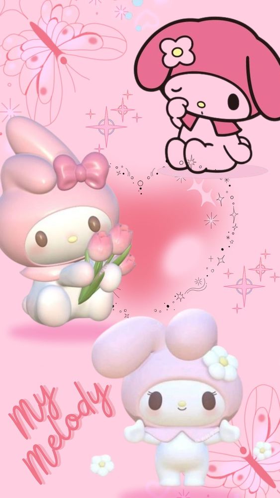 My Melody Wallpaper My Melody Wallpaper 4K, 5K, Pink Background,