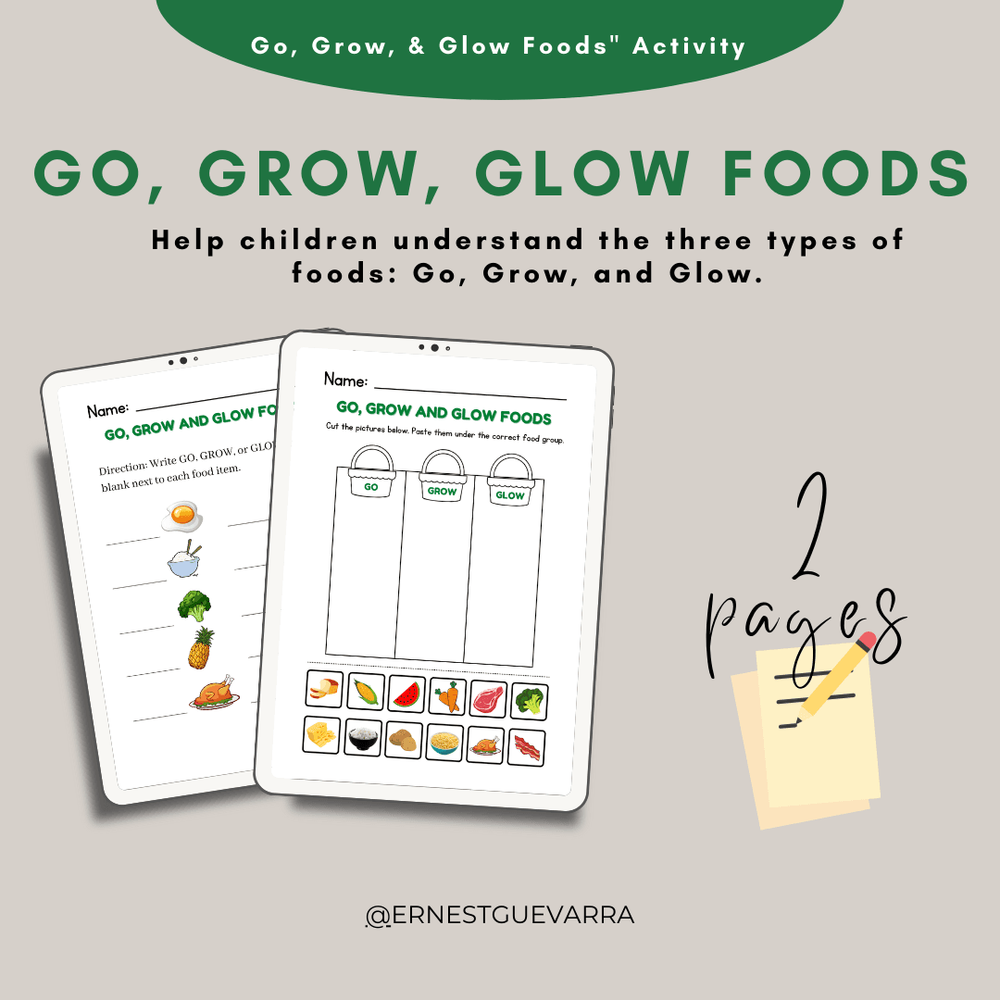 3 Types Of Food Go Grow Glow - Infoupdate.org