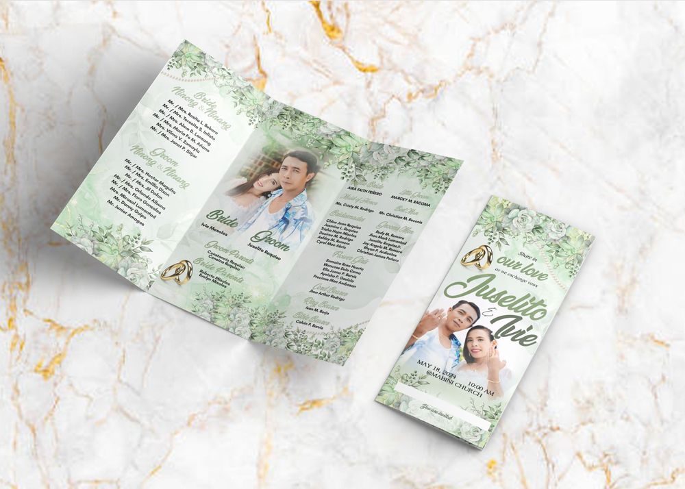 Photos Three Fold Invitation