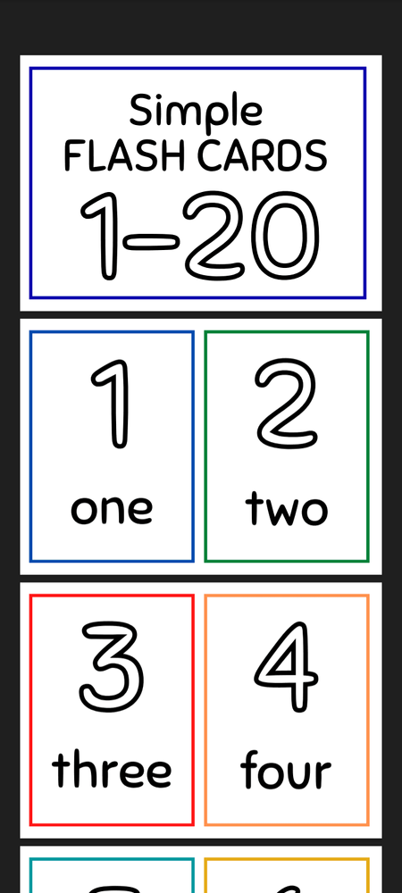 Large Printable Numbers 1 20 Large Printable Numbers 1 20 FREE