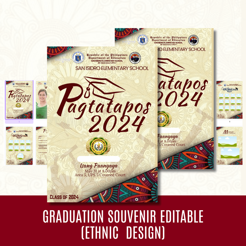 5th Grade Graduation Program Template Latest Ethnic Design Graduation