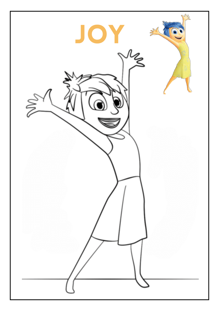 inside out 2 coloring pages printable joy