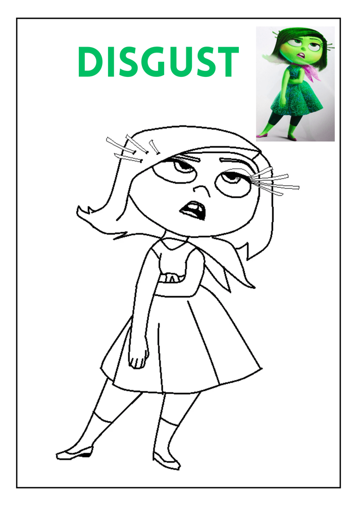 disgust coloring picture