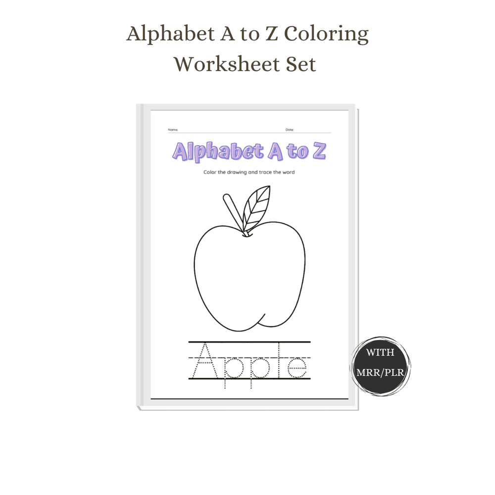 A To Z Worksheet