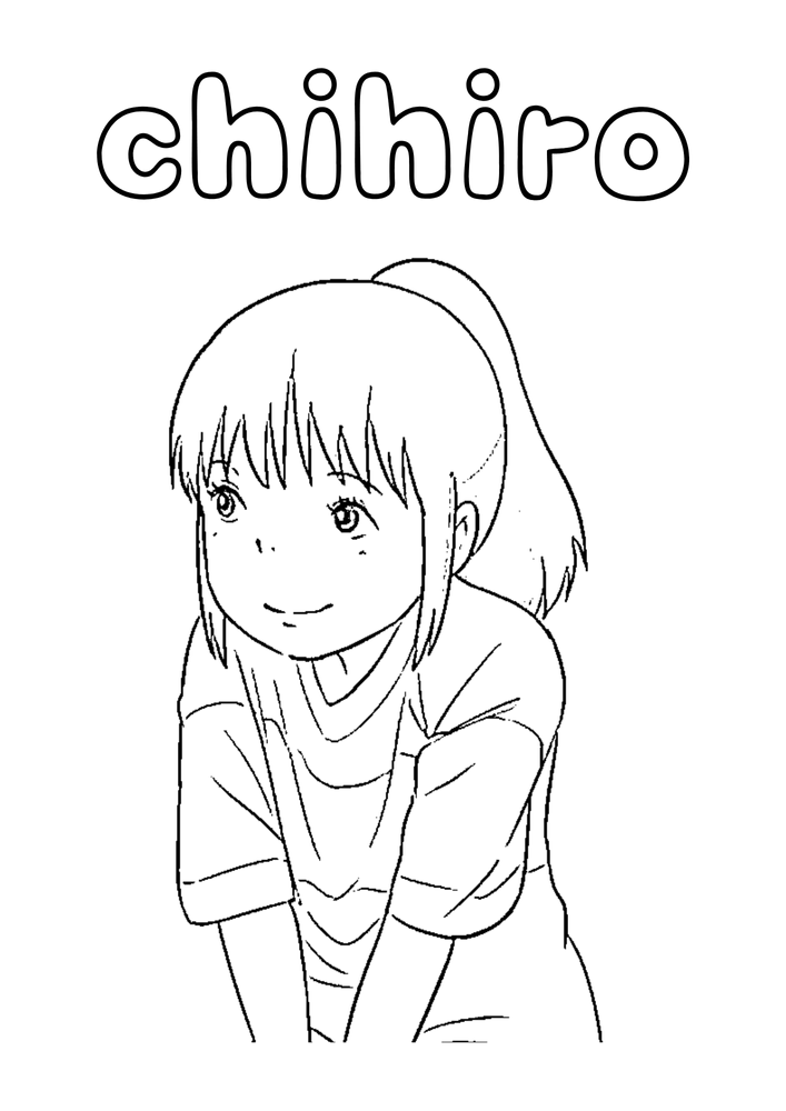 spirited away coloring pages