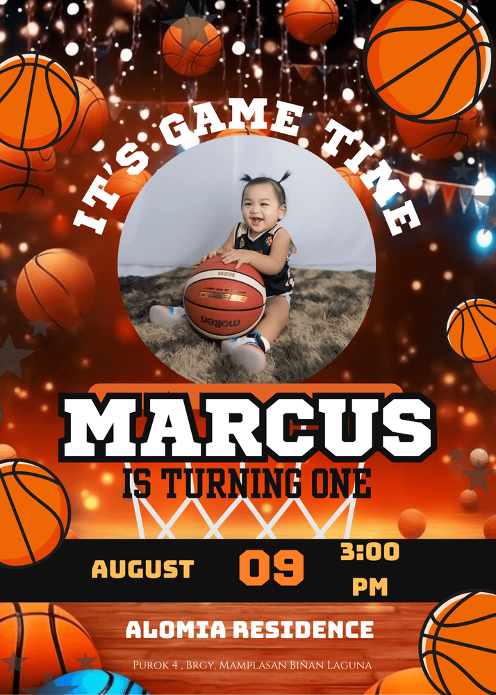 Basketball Themed Birthday Invitations Amazon.com : UDNADKEX Birthday