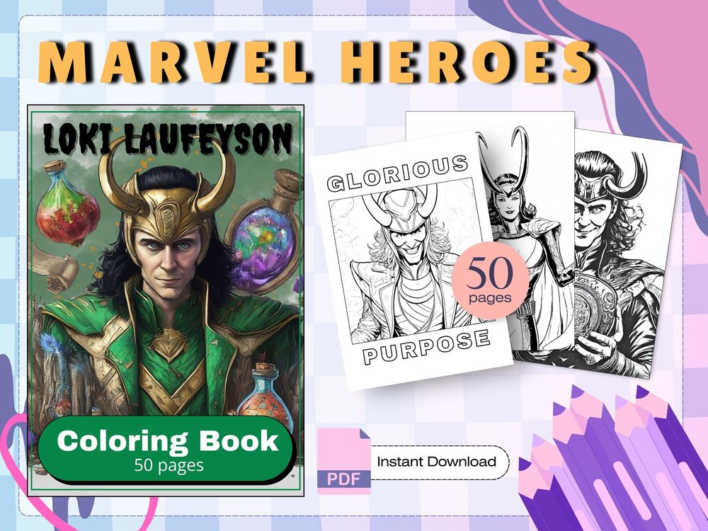 Loki Marvel Coloring Pages Thor Coloring Picture